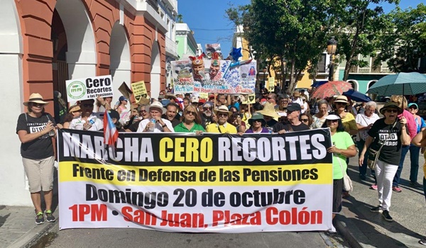 Puerto Rico: protestas contra el recorte de pensiones frente a la Casa ...